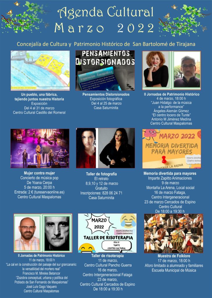 Cultura presenta su agenda de actos y actividades prevista para el mes ...