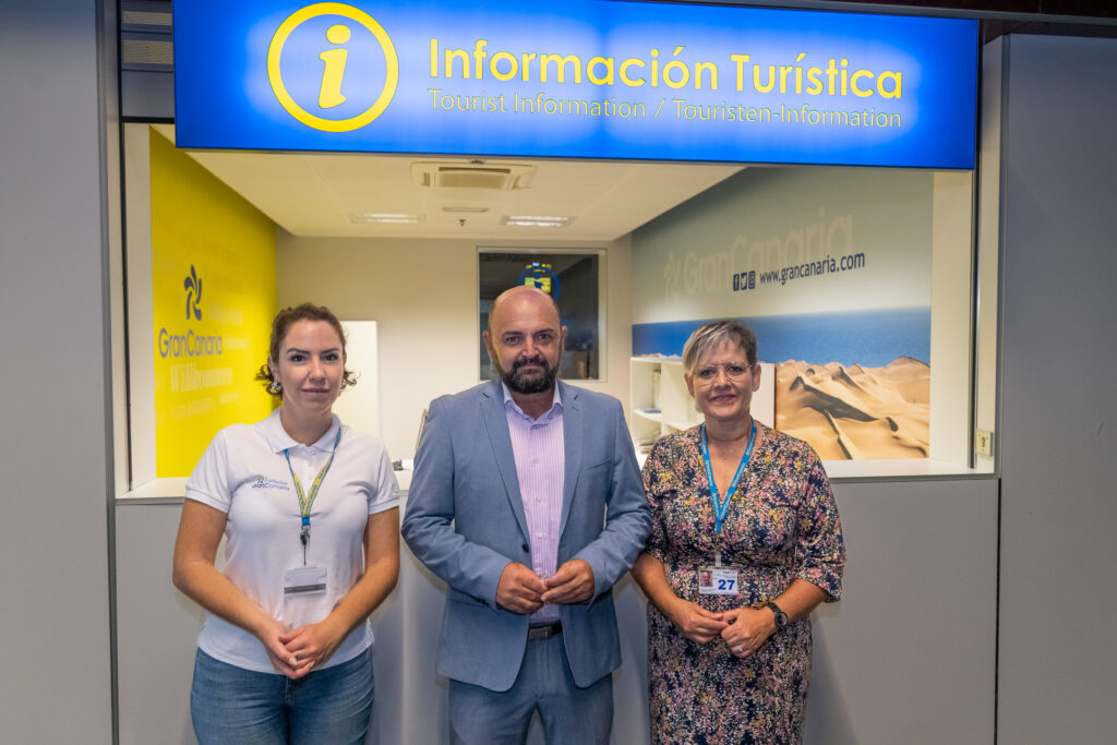 Turismo de Gran Canaria inaugura un punto de información turística en llegadas nacionales del ...