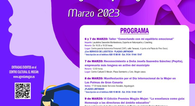Mogán conmemora el Día de la Mujer con actividades del 6 al 9 de marzo ...
